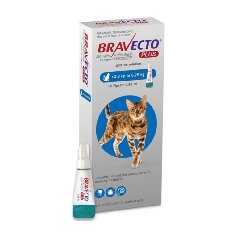 Bravecto Plus 250mg Gatos de 2.8 a 6.25kg - Mascotify Pet Shop
