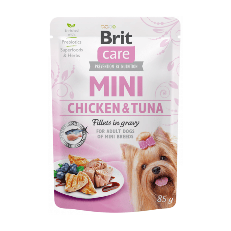 Brit Mini Chicken & Tuna fillets in gravy - Mascotify Pet Shop