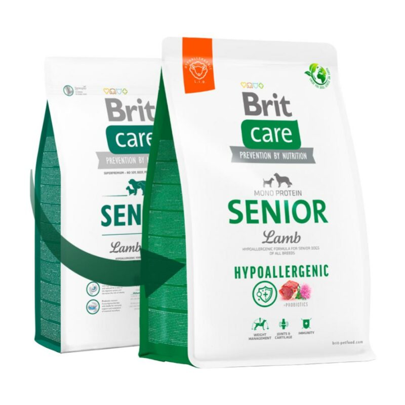 Brit Care Hypoallergenic Senior All Breeds Lamb - Mascotify Pet Shop