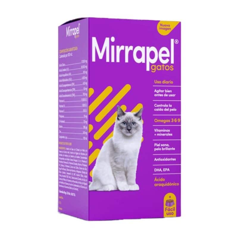 Mirrapel Gatos - Suplemento de Omegas y vitaminas - Mascotify Pet Shop