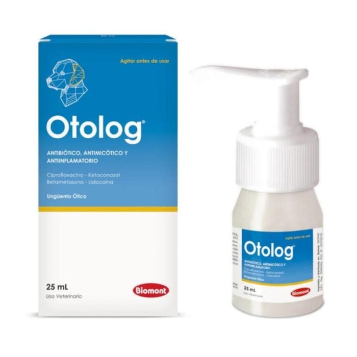 Otolog x 25ml - Ungüento ótico para perros y gatos - Mascotify Pet Shop