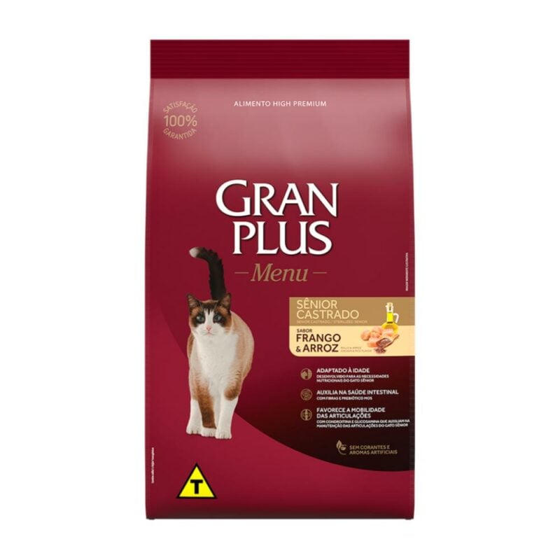 Gran Plus Senior Gato Castrado Pollo y Arroz - Mascotify Pet Shop