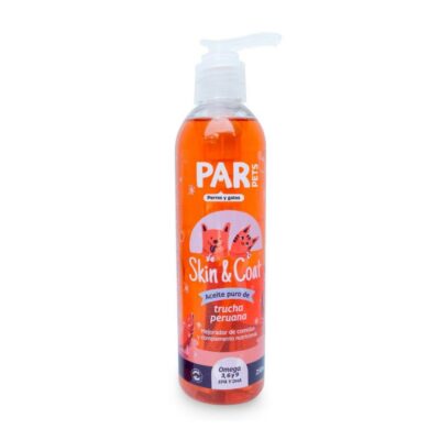 Par Pets Skin & Coat 250ml - Aceite puro de trucha peruana - Mascotify Pet Shop