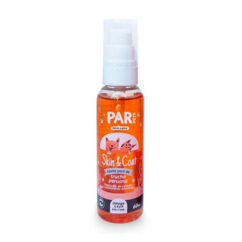 Par Pets Skin & Coat 60ml - Aceite puro de trucha peruana - Mascotify ...