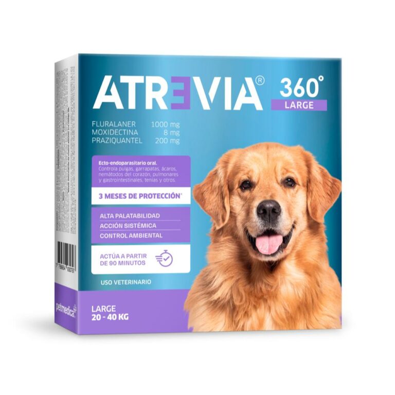 ATREVIA 360 Large 20 a 40kg - Antipulgas y antiparasitario interno ...