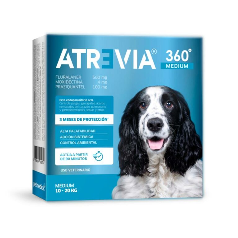ATREVIA 360 Medium 10 a 20kg - Antipulgas y antiparasitario - Mascotify ...