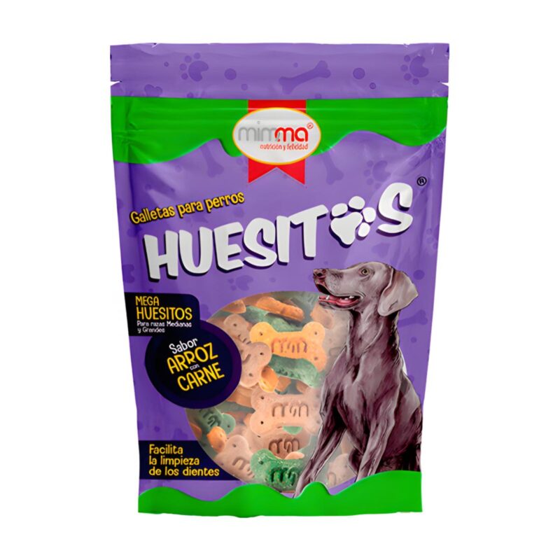 Mimma Huesitos Arroz y Carne 500gr - Snack razas med y gr - Mascotify ...