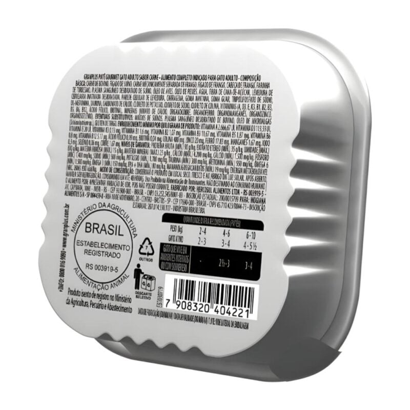 Gran Plus Gourmet Paté Carne - Gatos - Mascotify Pet Shop