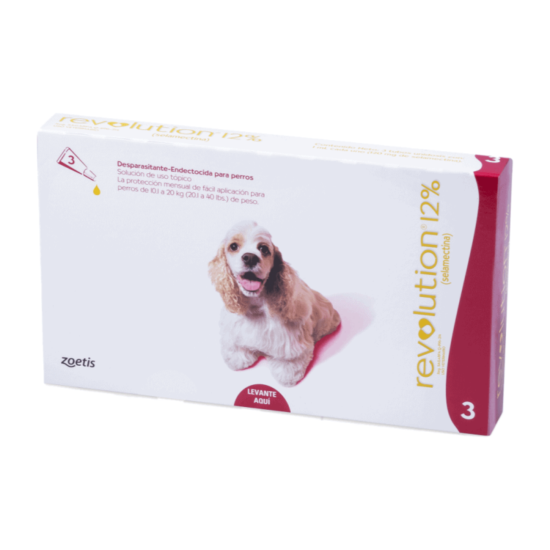 ZOETIS Revolution Pipeta antipulgas perros 10-20Kg - Mascotify Pet Shop